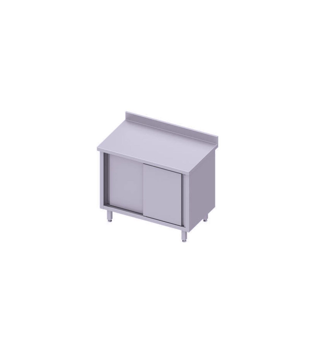 Table armoire adossée avec portes coulissantes STALGAST